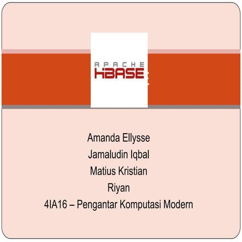 HBASE NoSQL | PPTX
