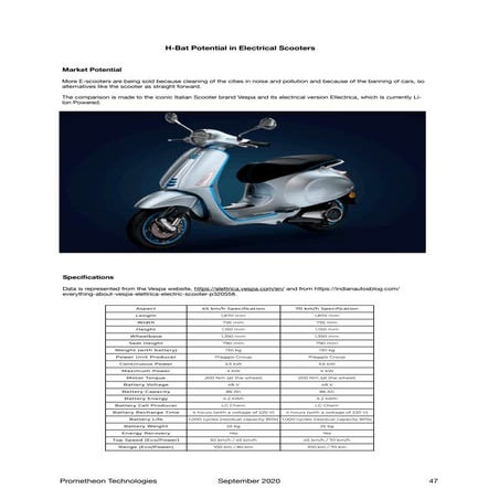 h-bat in e-scooters | PDF