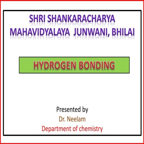 H bonding | PDF