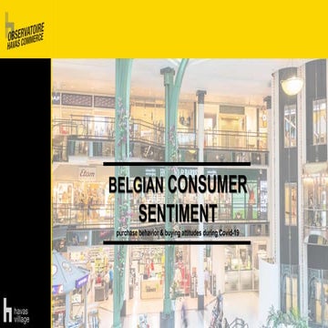 Belgian Consumer Sentiment during Covid-19 Crisis - H commerce Havas ...