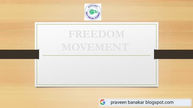 The Indian Freedom Struggle | PPTX