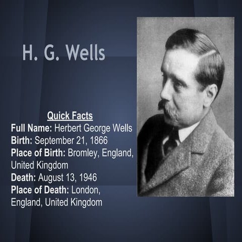 Eng 102 H. G. Wells 6pm | PPT