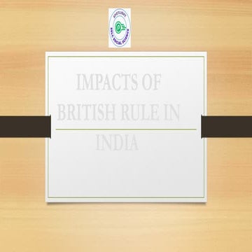 Ch 5 impact of british rule on india | PPTX