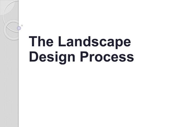Landscape Design and Principles | PPT | Gardening | Home & Garden