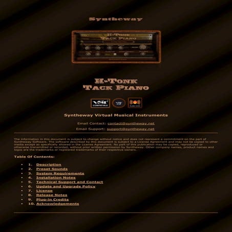 H-Tonk Tack Piano VST VST3 Audio Unit: Tack Piano, Western Saloon Piano ...