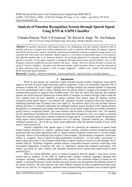 Improved Speech Emotion Recognition With Mel Frequency Magnitude Coefficient Pdf