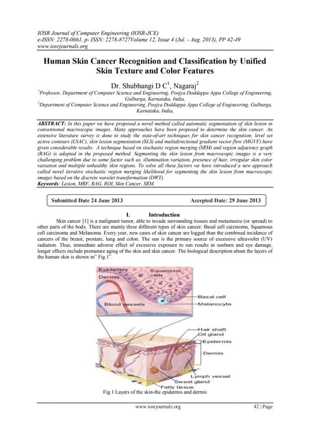 IRJET- Analysis of Skin Cancer using ABCD Technique | PDF