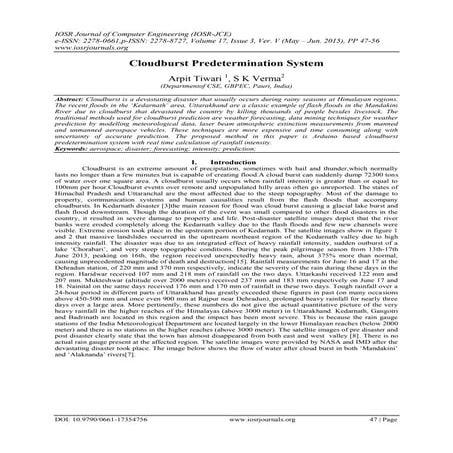 Cloudburst Predetermination System | PDF
