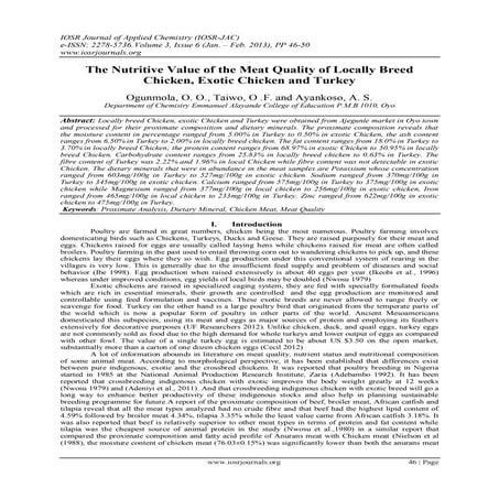 Philippine Native Chicken: The BANABA NATIVE CHICKEN of CALABARZON | DOCX