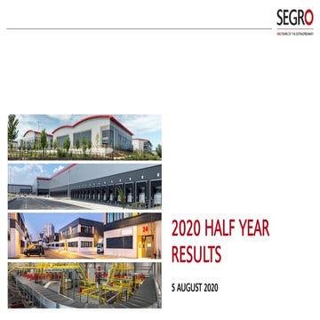 SEGRO plc 2020 Half Year Results | PPT