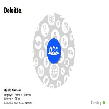 H1 2020 EC and Platform Quick Preview by Deloitte Germany | PPT