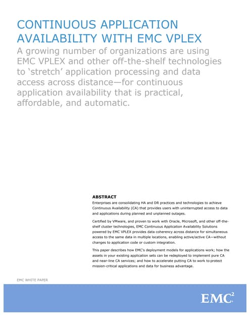 vCenter High Availability Vmware Vshpere .pptx
