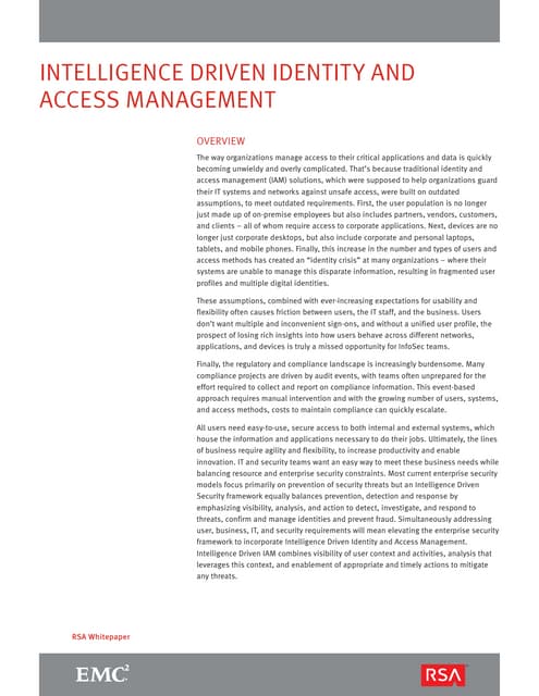 Identity and access management | PPT
