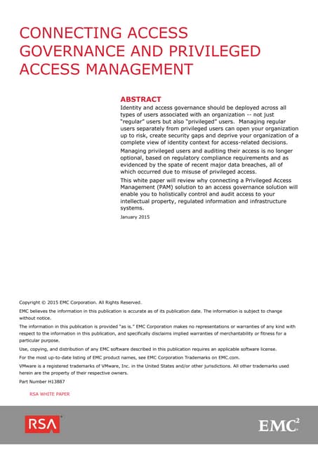 Privileged Access Management (PAM) | PPT