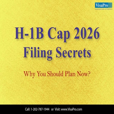 Top 5 H-1B Cap 2026 Filing Secrets from US Immigration Attorney | PDF
