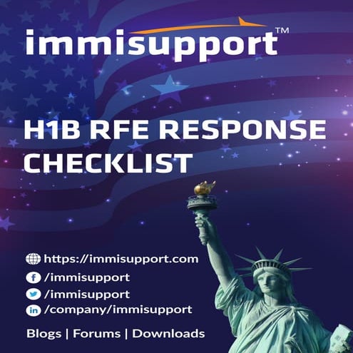 H1B Visa RFE Response Checklist | PDF