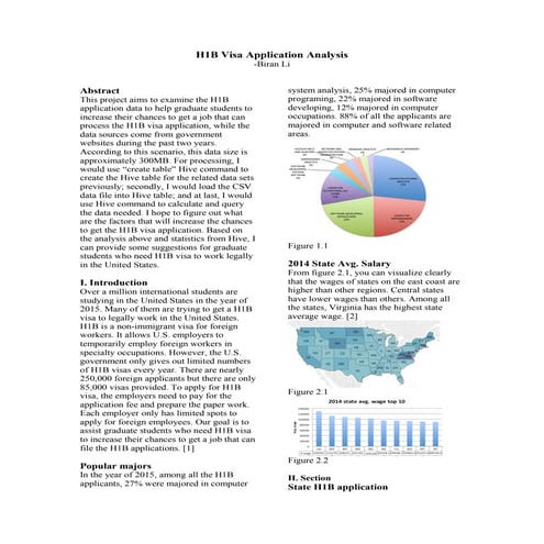 H1B Visa Application Analysis | PDF