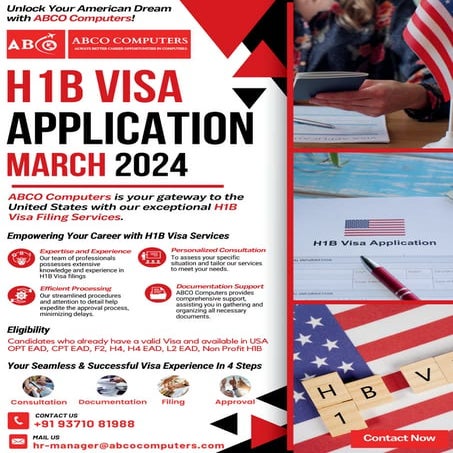 H1B Visa Lottery 2024: Your Key to a Bright Future in the USA! | PDF