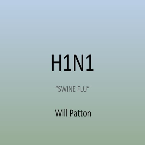 H1 N1 | PPT | Cold and Flu | Diseases and Conditions