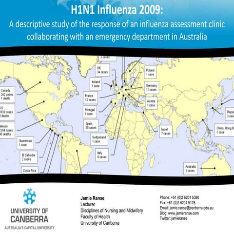 H1N1 2009 influenza (human swine influenza): A descriptive study of the ...