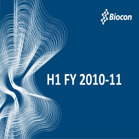 Biocon H1 q2fy10 11 | PDF