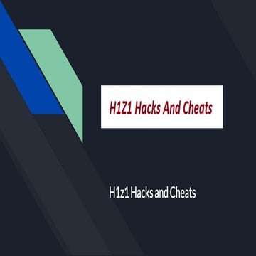 H1z1 hack tm cheats | PPT