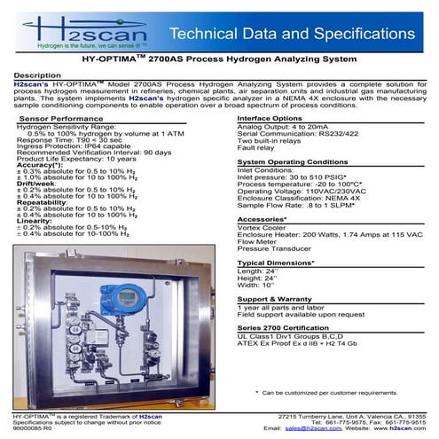 H2700as solid state sensor | PDF