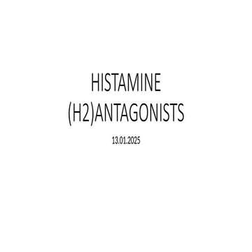 Pharmacology of GIT: H2 ANTAGONISTS.pptx