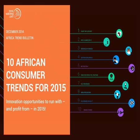 trendwatching.com's 10 AFRICAN CONSUMER TRENDS FOR 2015 | PDF