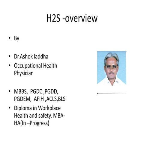 H2S------OVERVIEW | PPTX