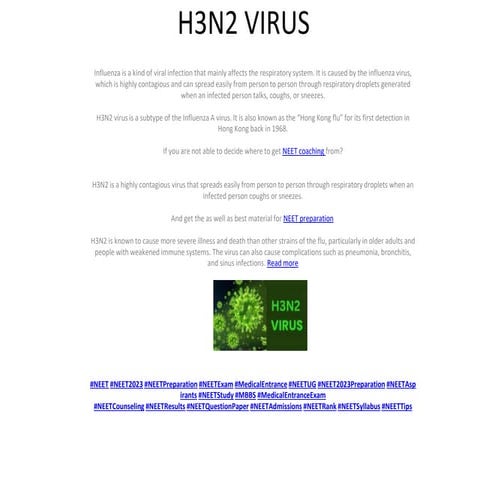 H3N2 VIRUS.pptx