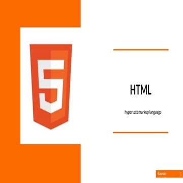 Html Hypertext Markup Language Ppt