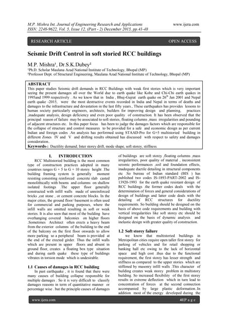 Seismic Analysis of Multi Storied Irregular Building using Flat Slab ...