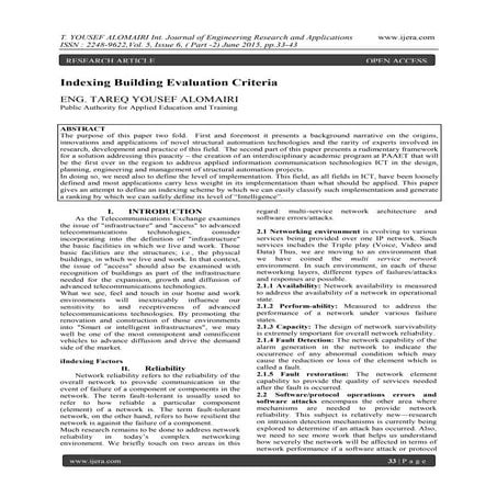 Indexing Building Evaluation Criteria | PDF | Computer Networking | Computing