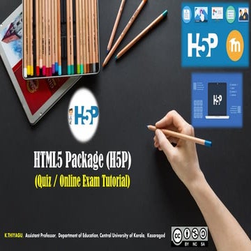 H5P quiz or Online exam tutorial - Thiyagu | PDF