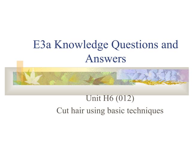 hairdressing | PDF