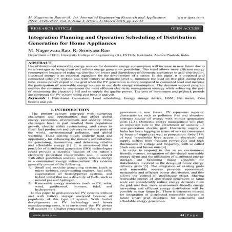 Integration Planning and Operation Scheduling of Distribution ...