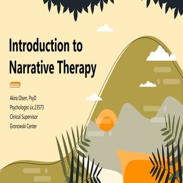 Introduction to the Narrative Therapy | PPTX