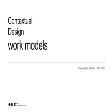 [H9]contextual design workmodels_120627 | PPTX