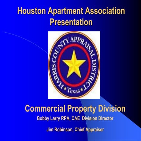 Harris County Appraisal District Presentation | PPTX