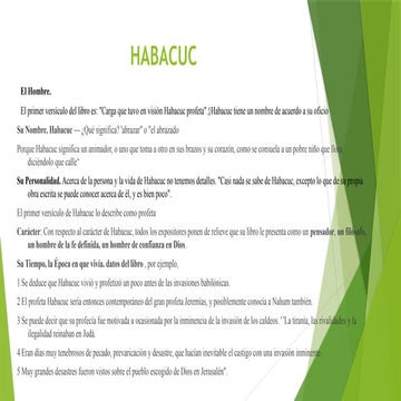HABACUC.Libro de la biblia, profeta menor | PPTX