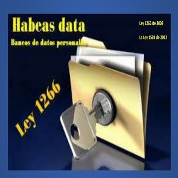 Derecho De Habeas Data | PPT