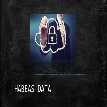Habeas data | PPTX