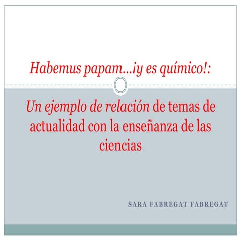 Habemus papam | PPTX
