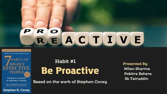 Seven habits of highly effective people. | PPT