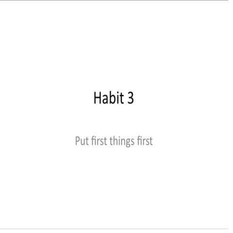 Habit 3 | PPTX