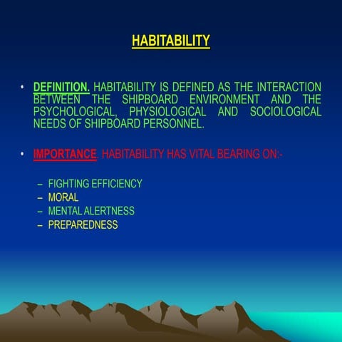 Habitability | PPT