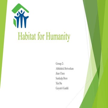 Habitat for humanity final ppt | PPSX