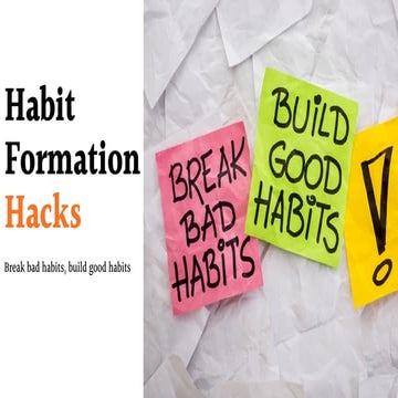 Habit formation and time management SkillsDay2020 | PDF