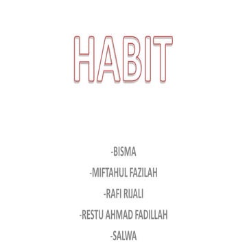 Habit | PPT